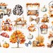 Watercolor Mega Fall Bundle Clipart, Watercolor Fall Clipart ...