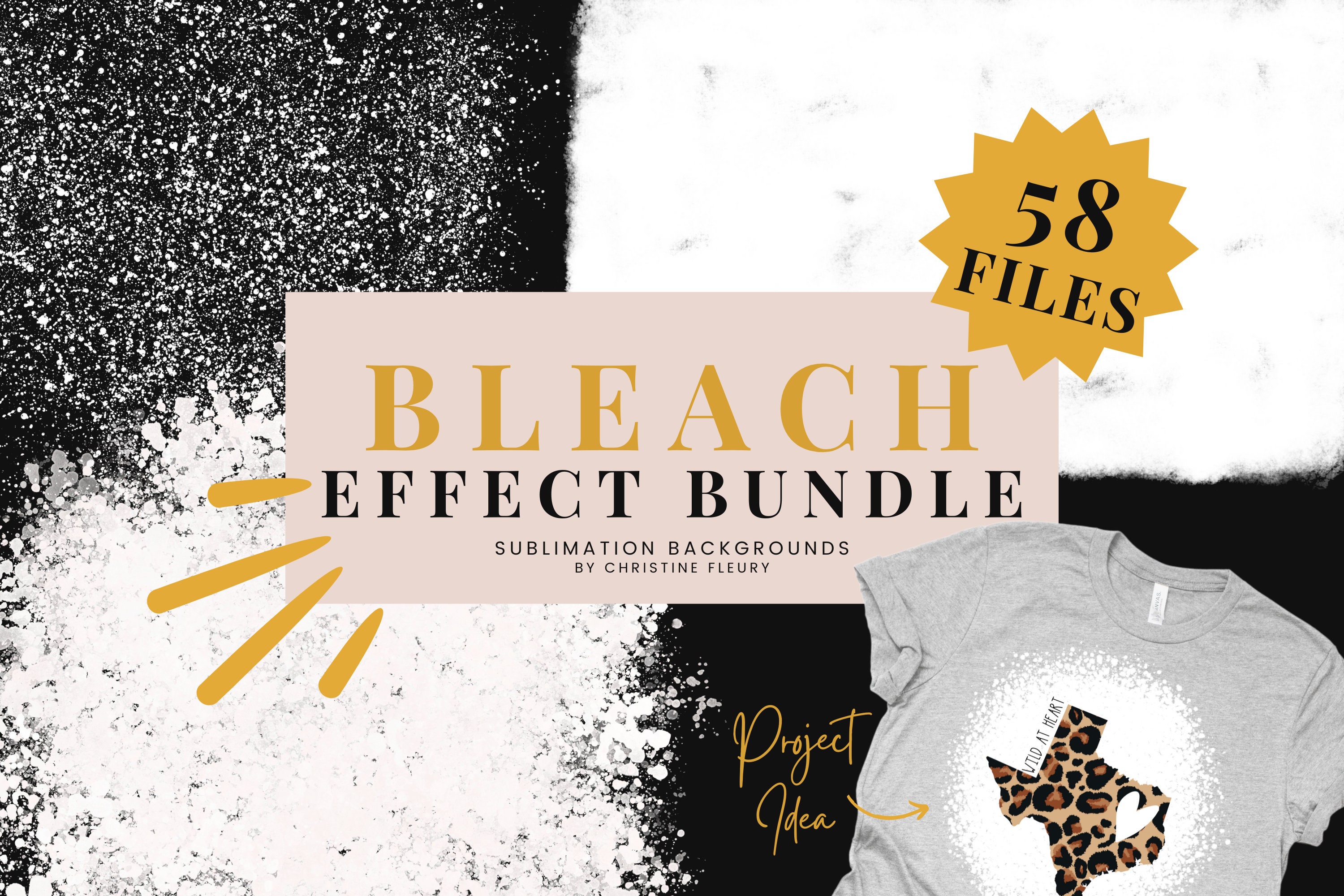 Bleach Effect Bundle Sublimation Backgrounds Bleach - Etsy