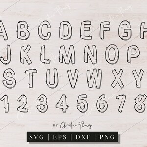 Doodle Alphabet SVG, Doodle Letters Svg, Doodle Numbers Svg, Alphabet ...