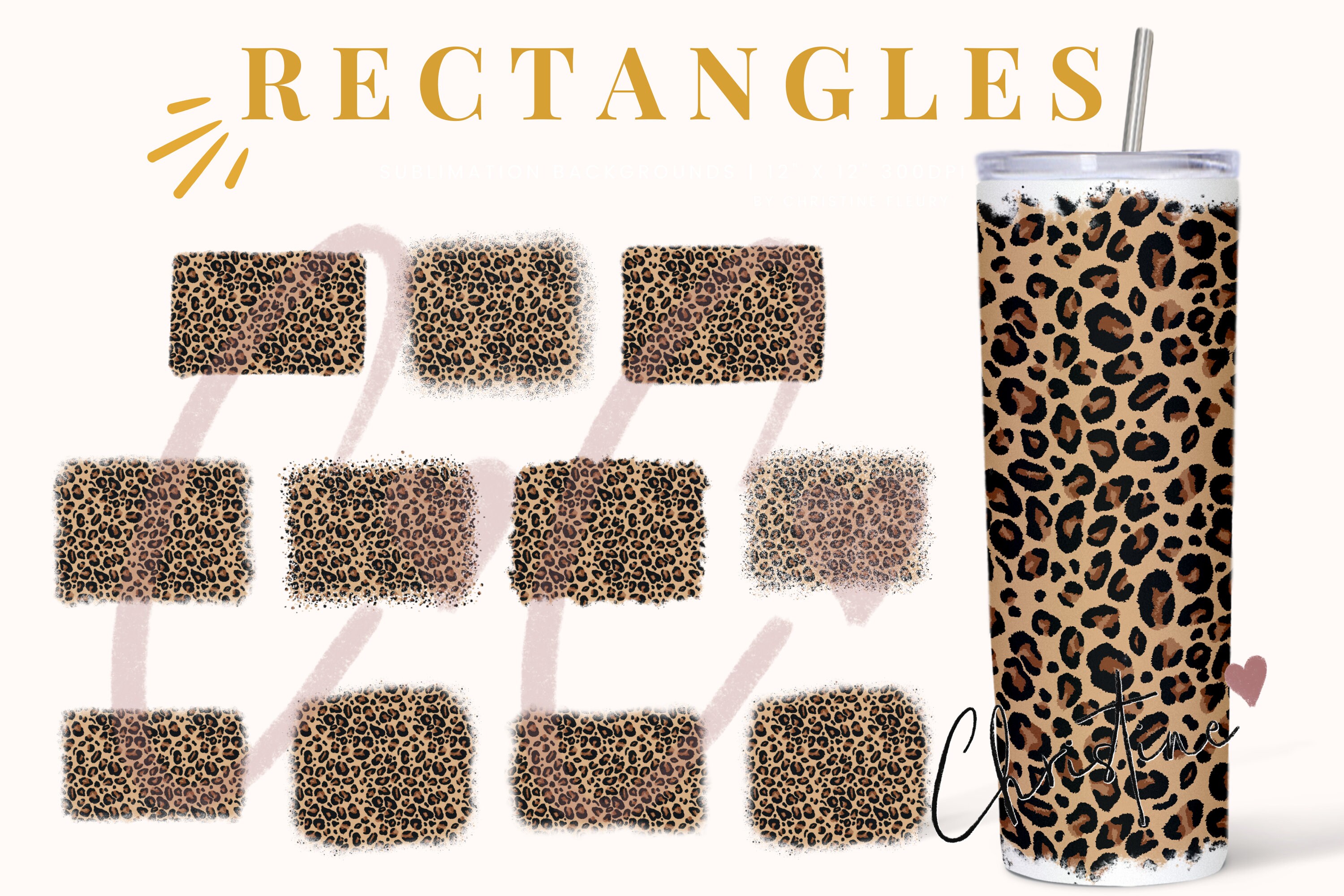 Leopard Bundle Sublimation Backgrounds, Leopard Print Sublimation ...