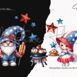 Happy 4th of July Gnomes Clipart, Gnome PNG, 4th of July PNG, Cute ...