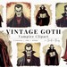 Vintage Goth Vampire Clipart, Gothic Clipart, Halloween PNG, PNG ...