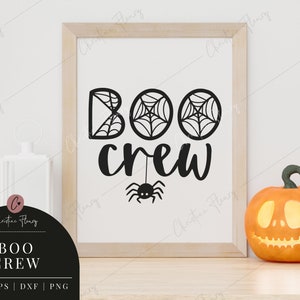 Boo Crew SVG, Halloween SVG, Crew Svg, Halloween Saying Svg, Ghost ...