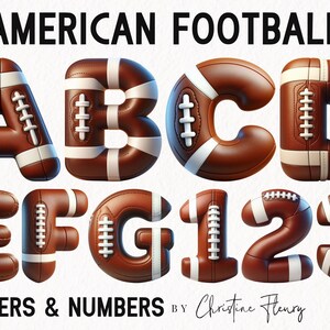 American Football Letter Alphabet PNG, Sublimation Letters & Numbers ...