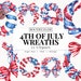 Seamless Watercolor 4th of July Digital Paper, 4th of July Patterns ...