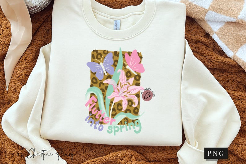 Brushstroke Flutter Into Spring PNG, Easter Brush Stroke PNG, Trendy ...