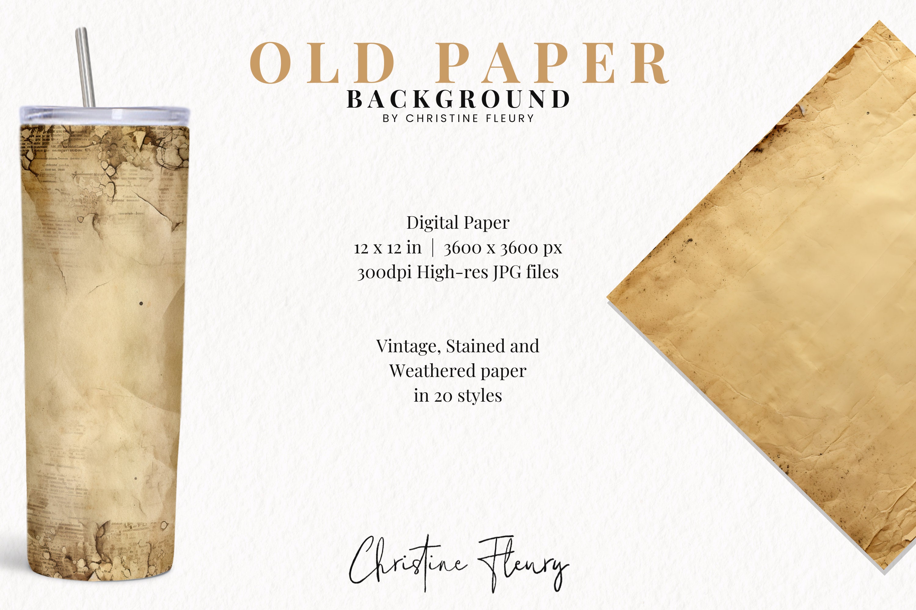 Old Paper Digital Paper Mini Pack Vintage Paper Patterns - Etsy