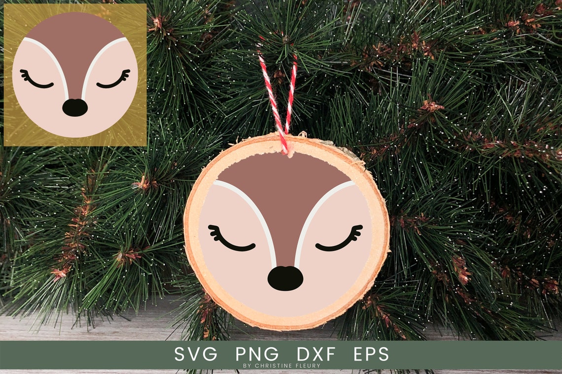 Woodland Animal SVG Animal Ornament Svg Christmas Ornament - Etsy