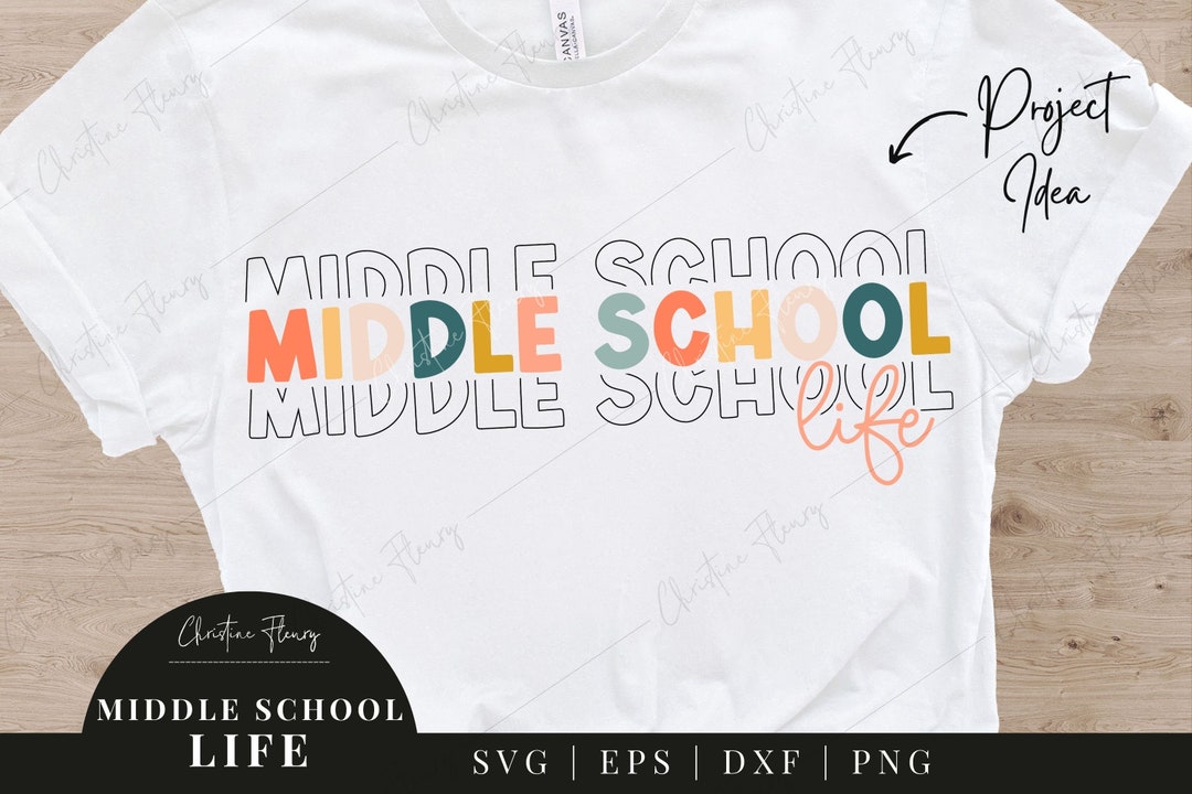 Middle School Life SVG, Middle School Svg, Back to School Svg, Kid ...