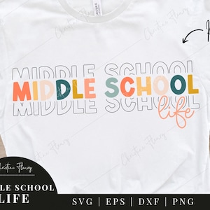 Middle School Life SVG, Middle School Svg, Back to School Svg, Kid ...