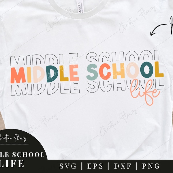 Middle School Svg - Etsy