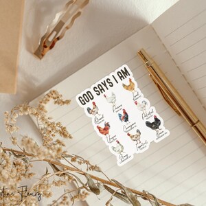 Farmhouse Chicken Sticker Bundle PNG, Printable Farm Girly Stickers ...