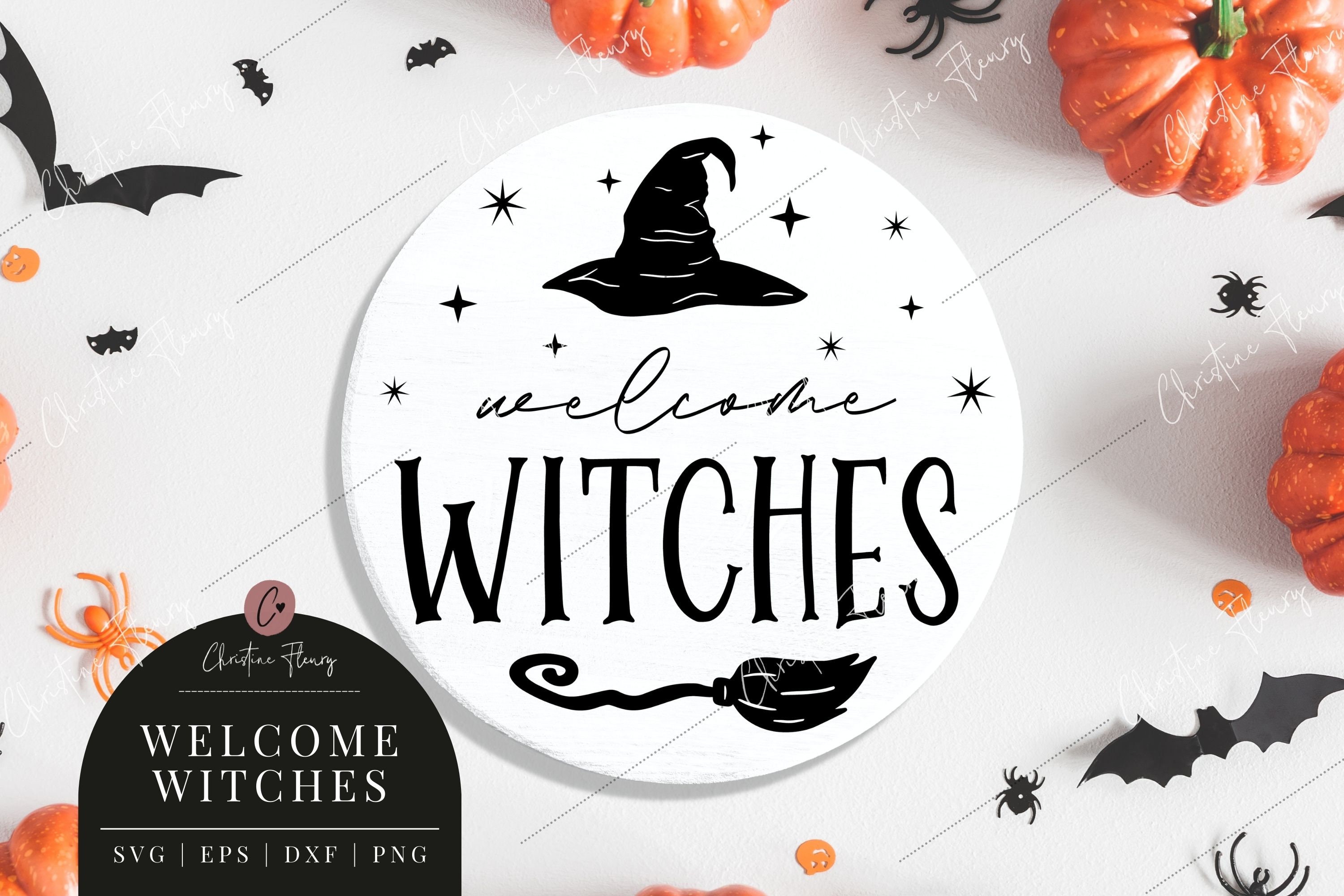 Welcome Witches Svg Halloween Round Sign SVG Keychain Svg - Etsy