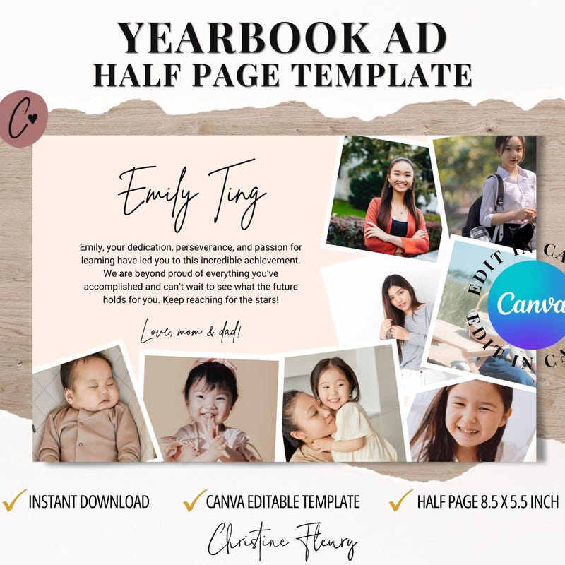 Senior Ad Template - Etsy