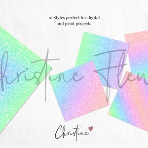 Rainbow Pastel Glitter Digital Paper, Rainbow Glitter Background ...