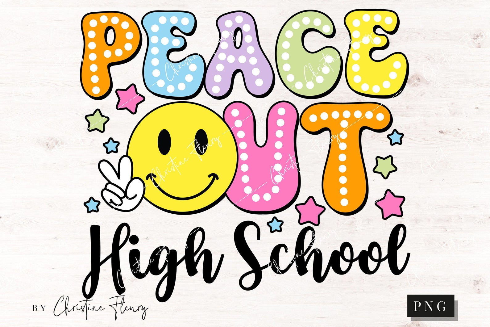 Peace Out High School PNG, Graduation PNG, Schools Out Png, Class of ...