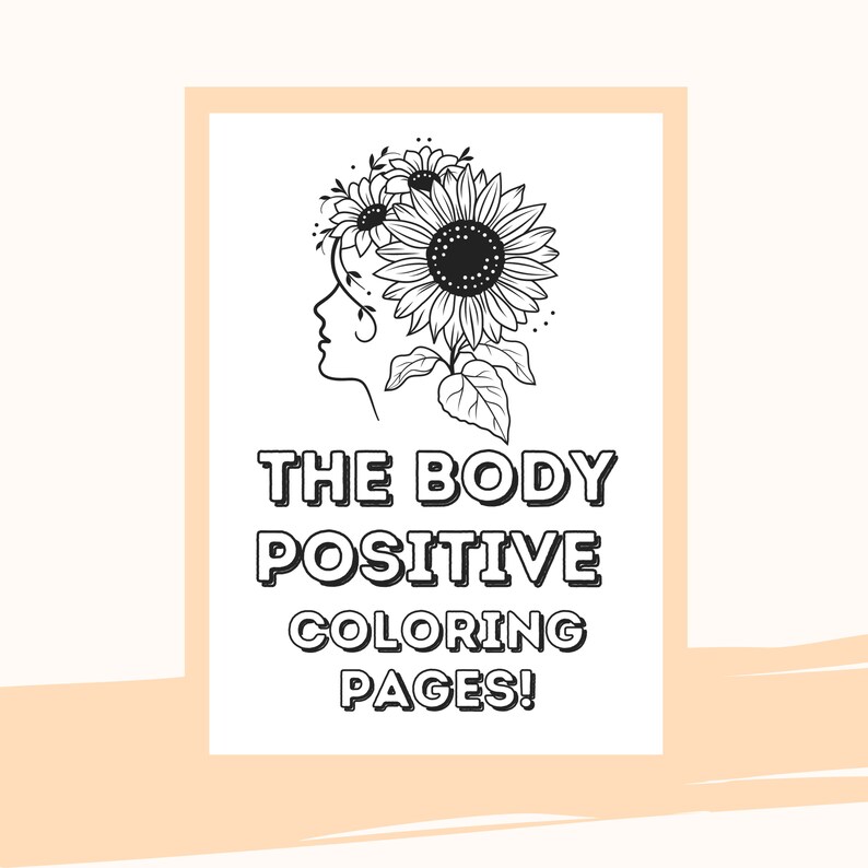 Body Positive Coloring Pages Adult Coloring Book Body Etsy