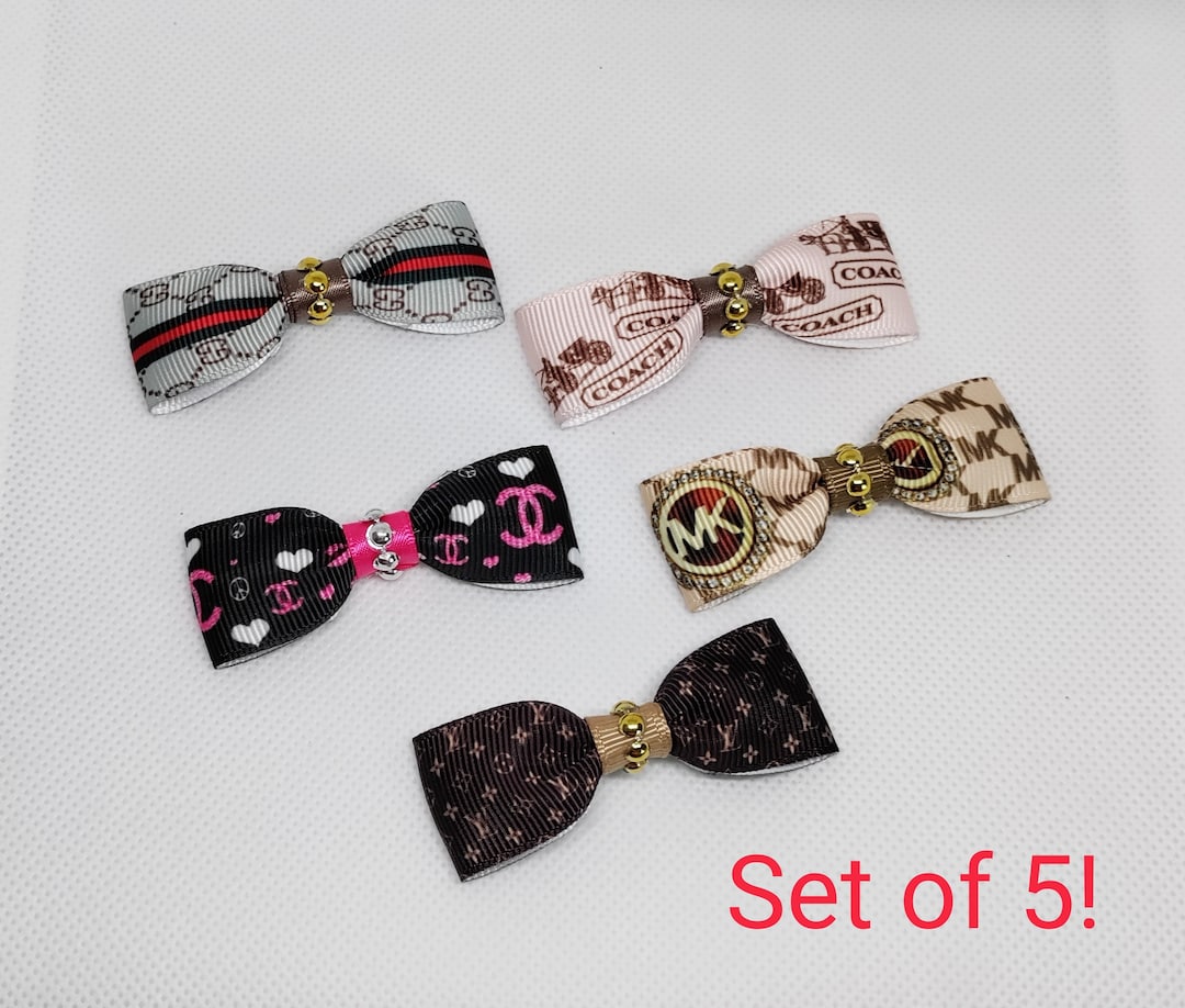 Luxury Pet Bows, Fancy Dog Bows, Set of Five Bows, Dogs Bows, Pets Bows ...