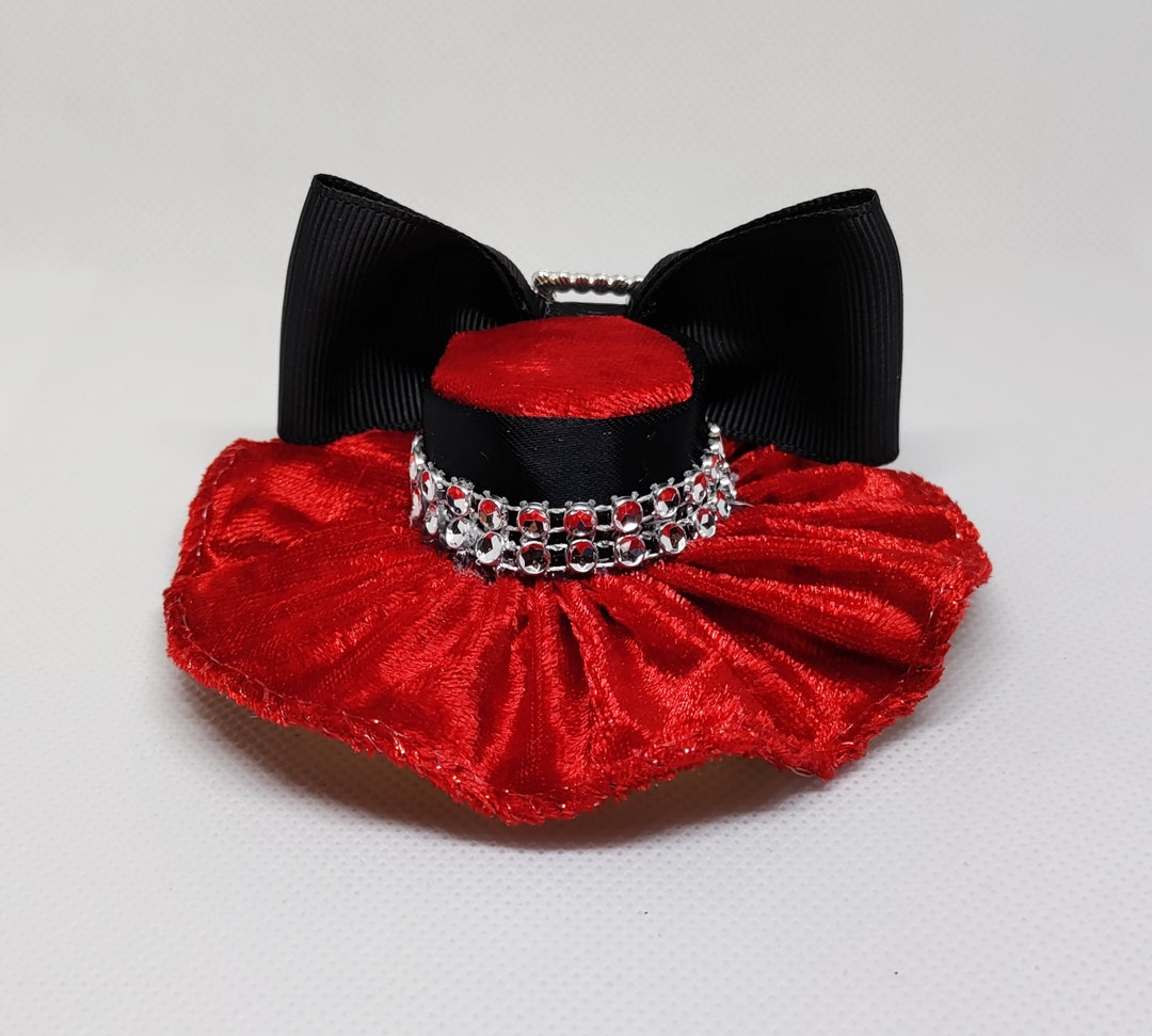 Red Velvet Mini Hat, Holiday Mini Hat, Velvet Hat Headband, Fancy Hat ...
