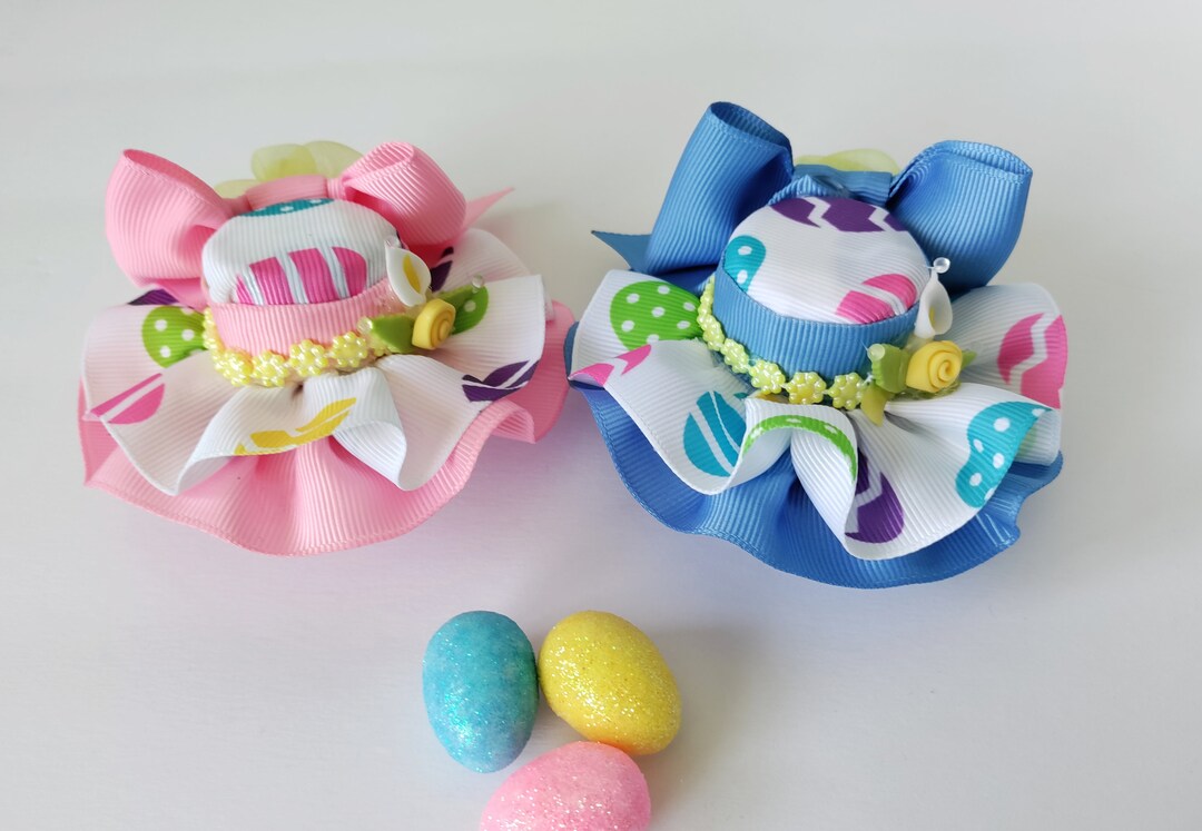 Easter Mini Hat for Girls, Easter Hair Clip, Easter Millinery, Girls ...