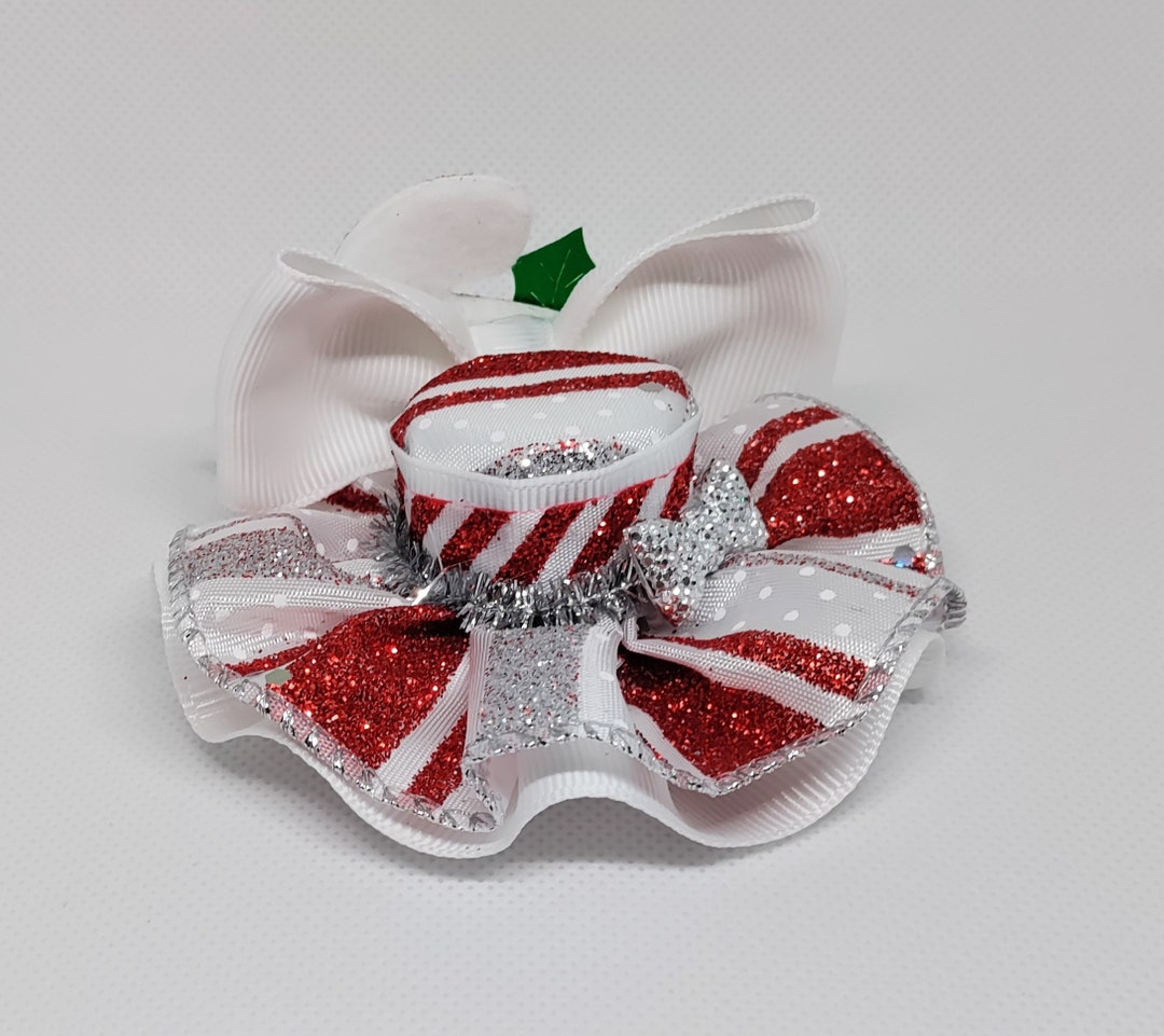 Christmas Mini Hat, Christmas Hair Clip, Soft Headband for Babies ...