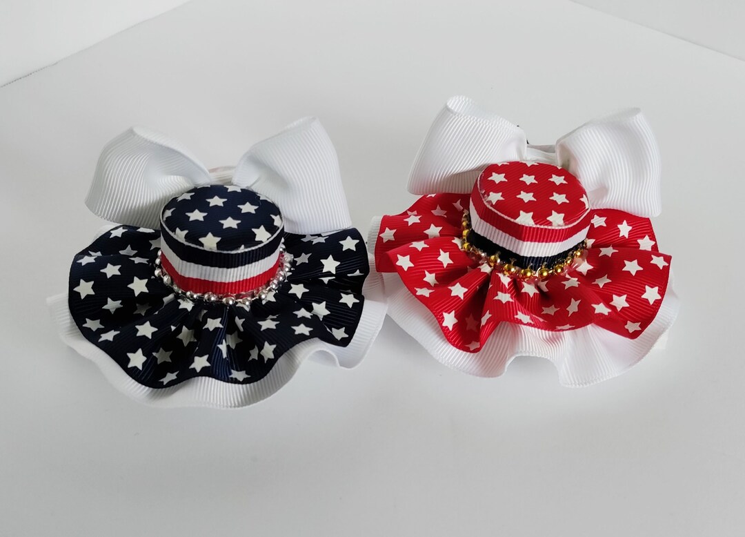 Patriotic Mini Hat, Fourth of July Hat, Memorial Day Mini Hat ...