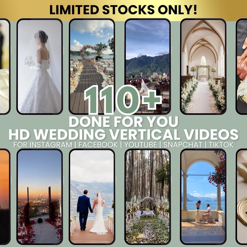 Video Wedding Templates - Etsy