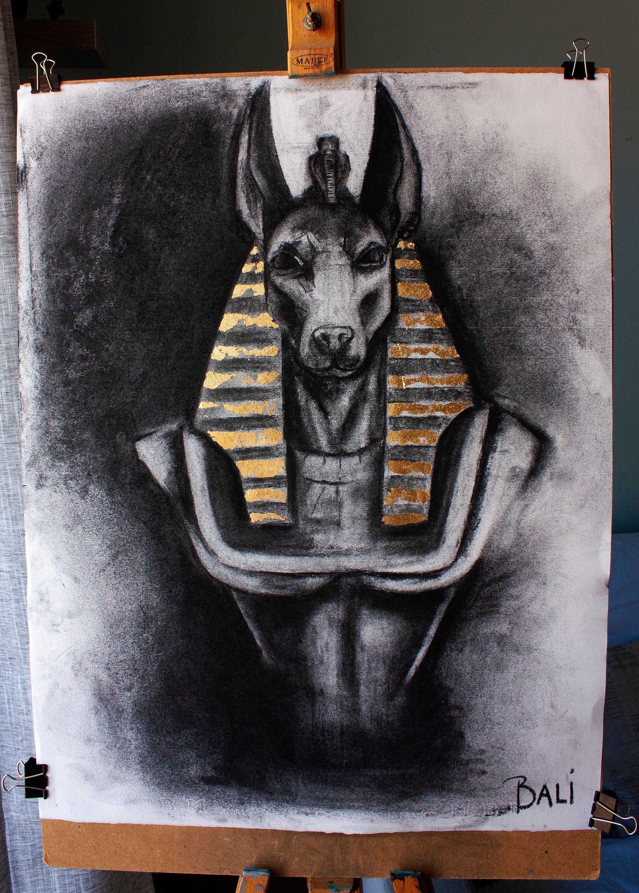 Egyptian Anubis Painting