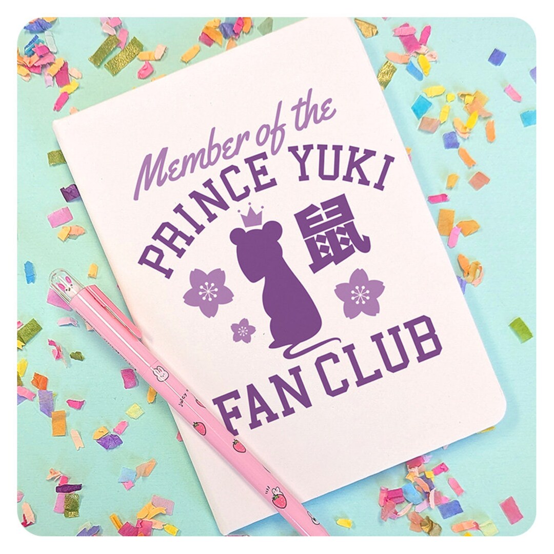Prince Yuki Fan Club Journal, Cute Lined Notebook, Japanese Anime Gift ...