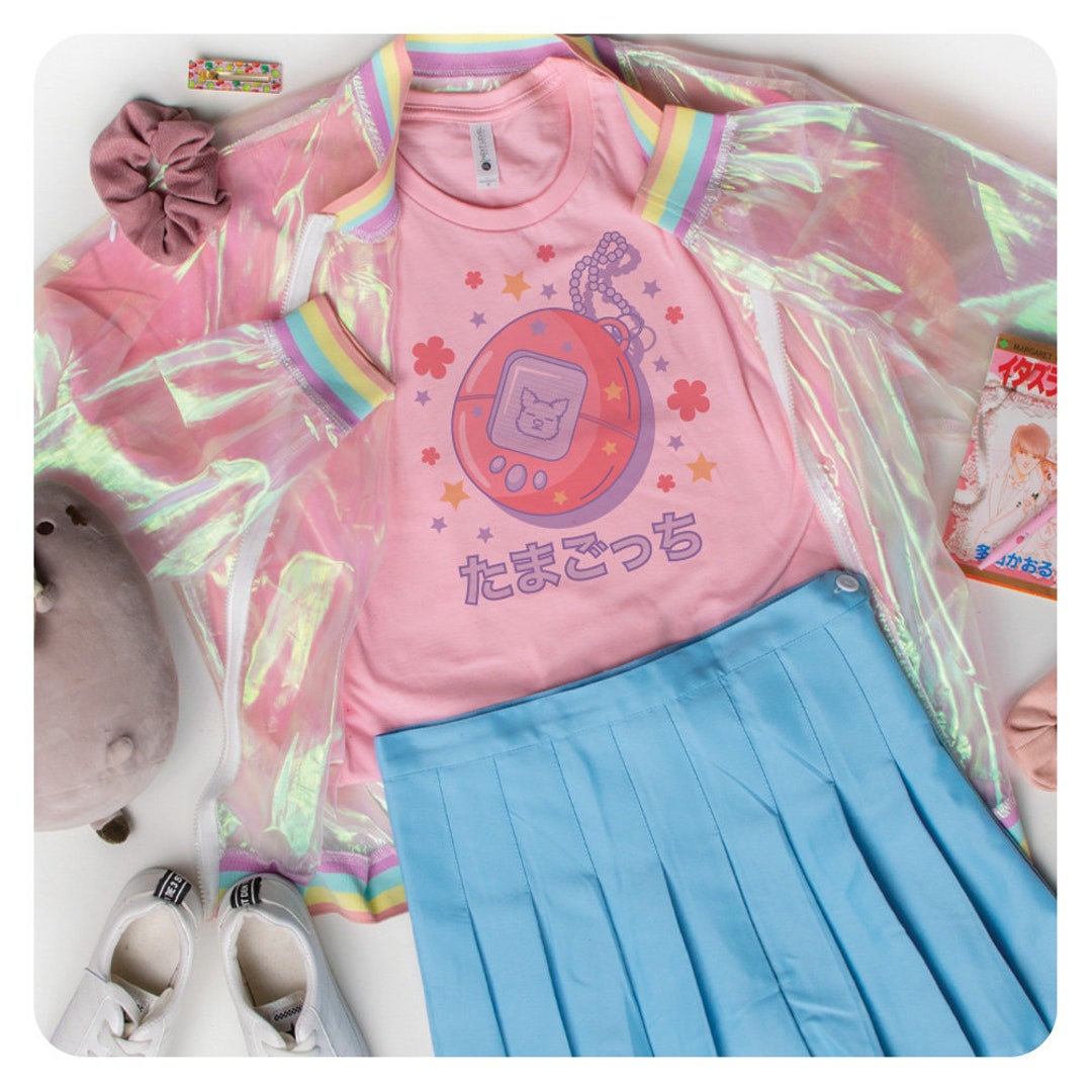 Cute Virtual Pet T-shirt, Japanese Kawaii, Unisex Soft Cotton - Etsy