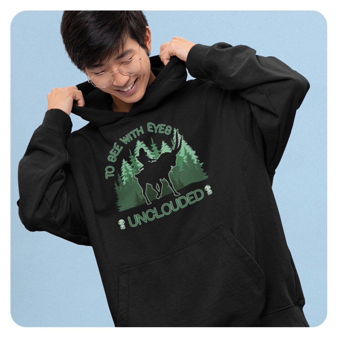 To See With Eyes Unclouded Hoodie, Anime Hoodie, Japanese Graphic ...