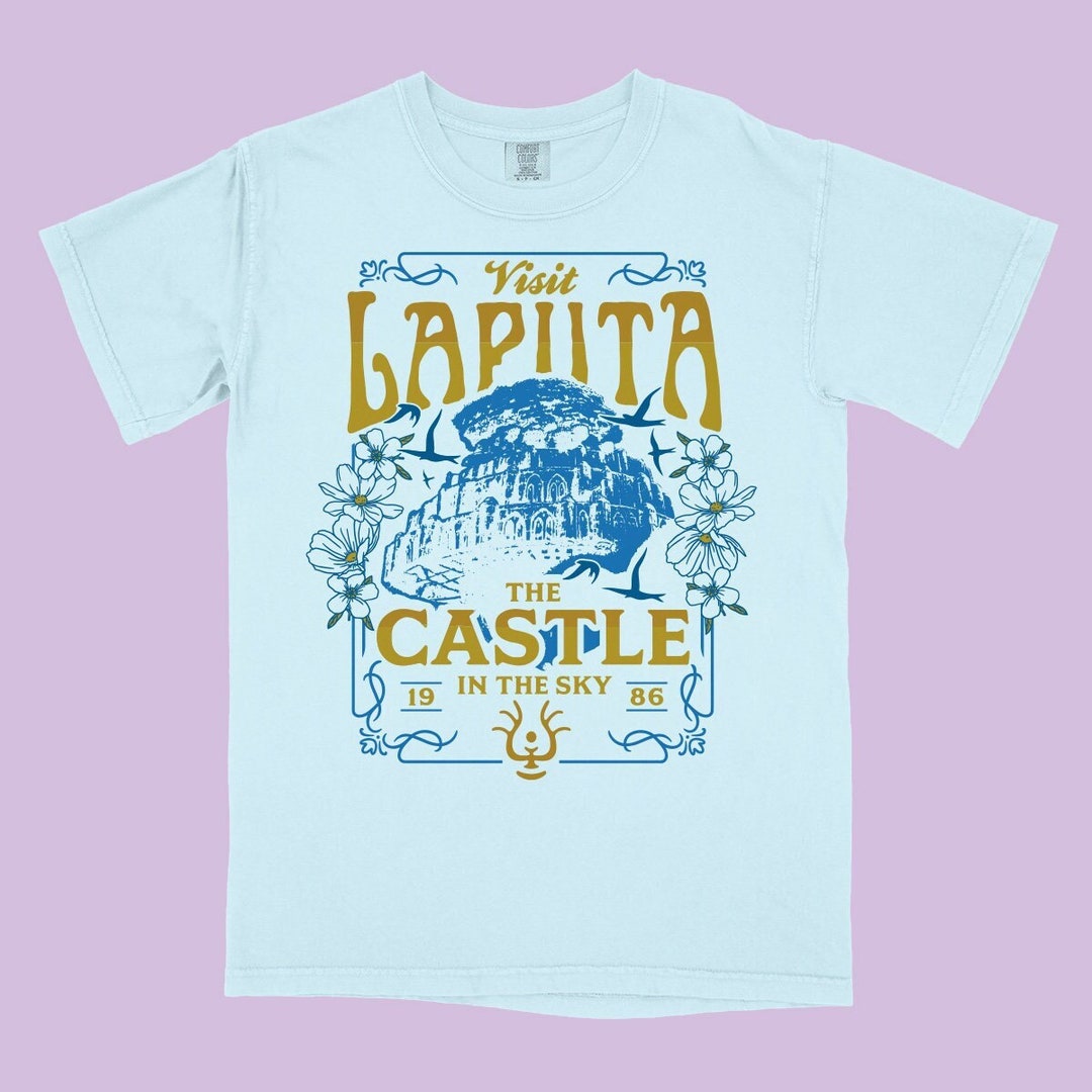 Visit Laputa Comfort Colors Destination Tee, Kawaii T-shirts, Japanese ...