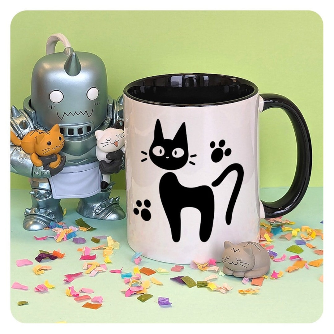 Look It's Me Jiji Cat Anime 11 Oz Coffee Mug, Anime Fan Gift Coffee Cup ...