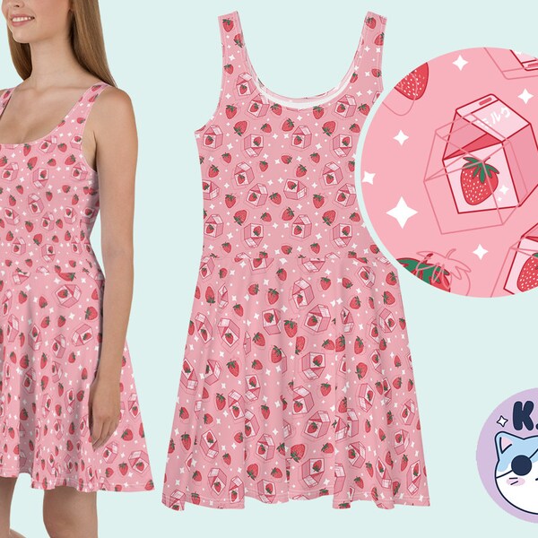 Strawberry Dress - Etsy