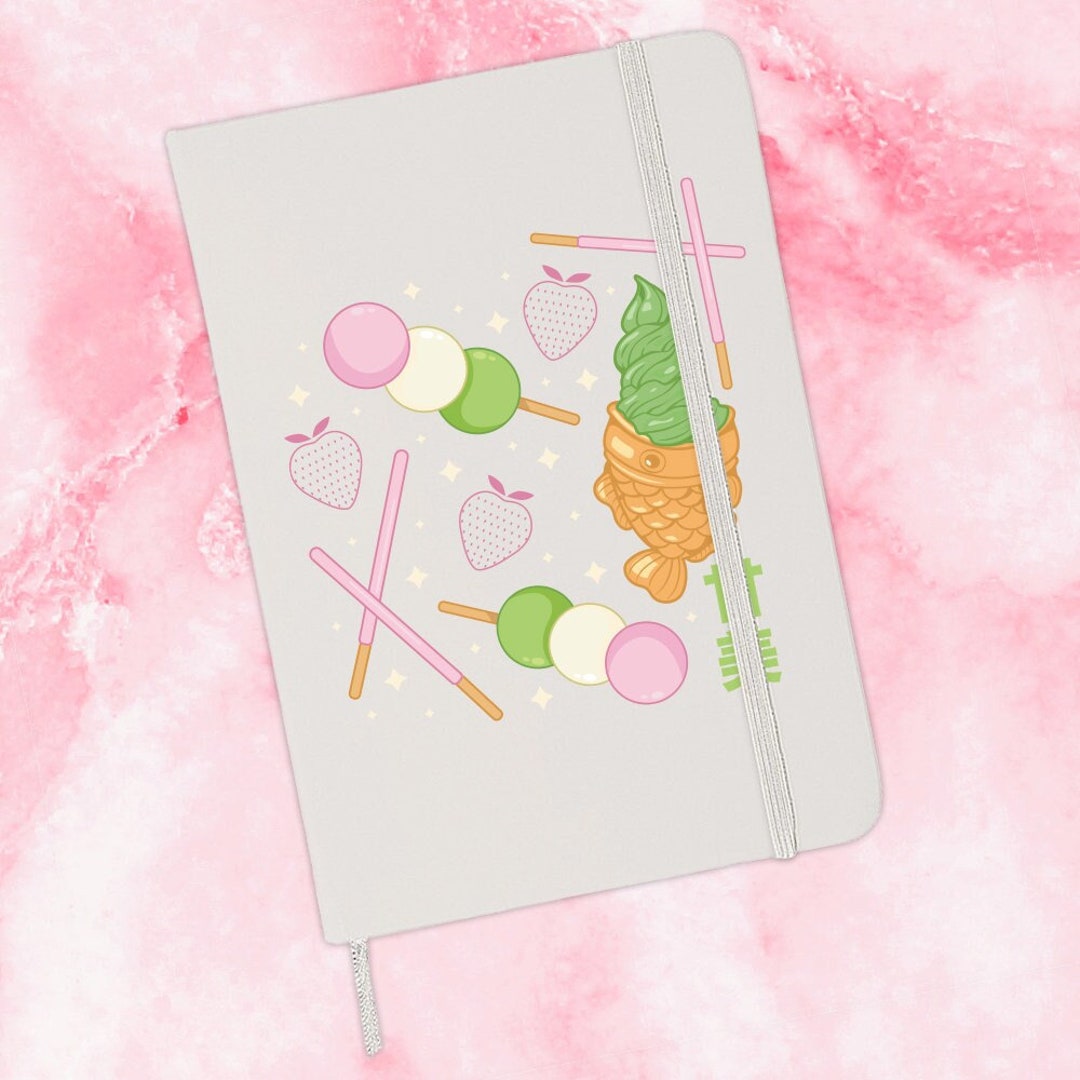 Cute Japanese Desserts Kawaii Lined Notebook Japanese - Etsy