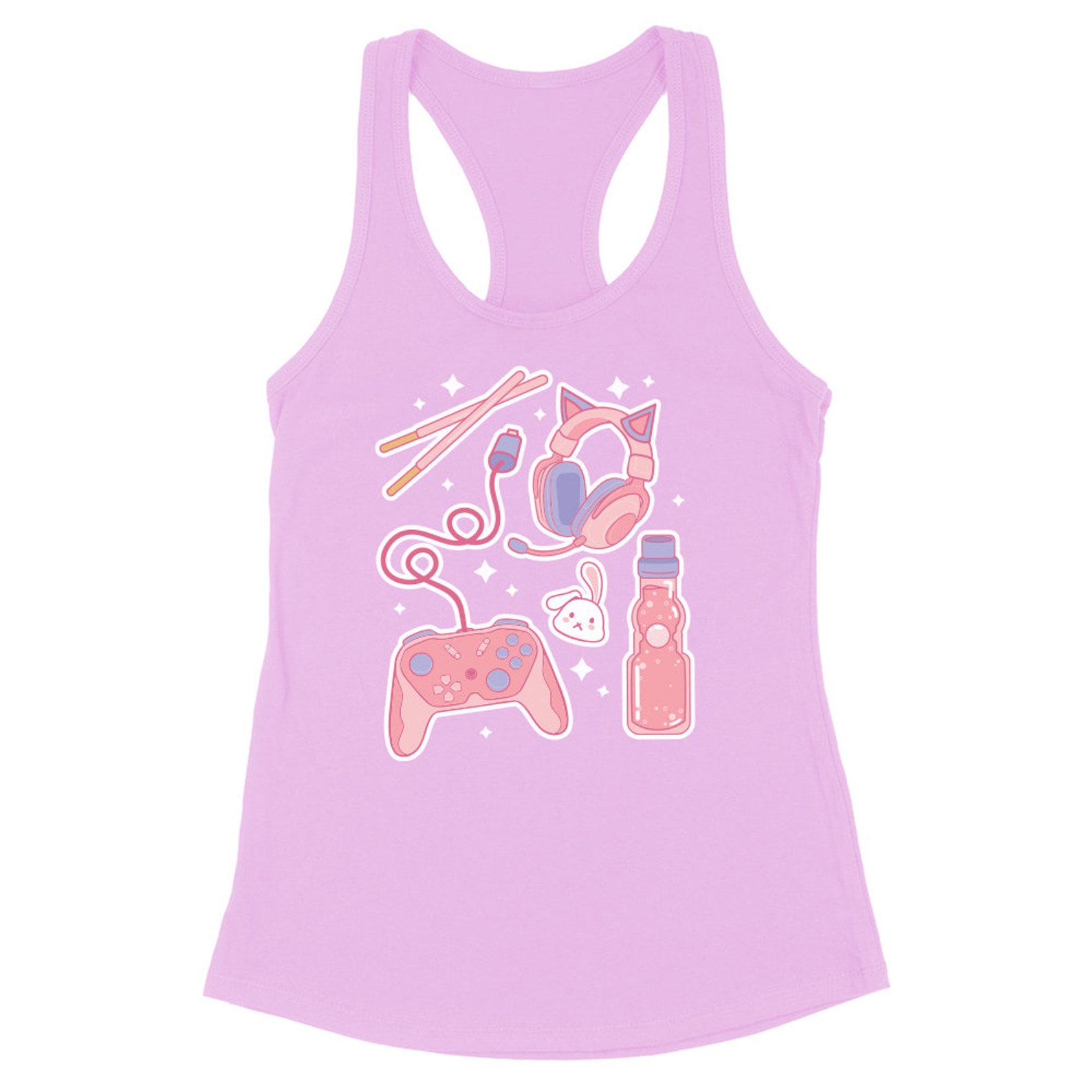 Cute Gamer Girl Icons Tank Kawaii Tank Top Japanese Graphic - Etsy