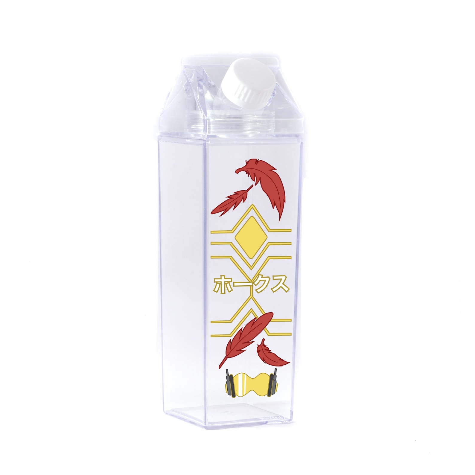 Hero Hawk Anime Milk Carton Water Bottle, Kawaii Water Bottle, 16.9 Oz ...