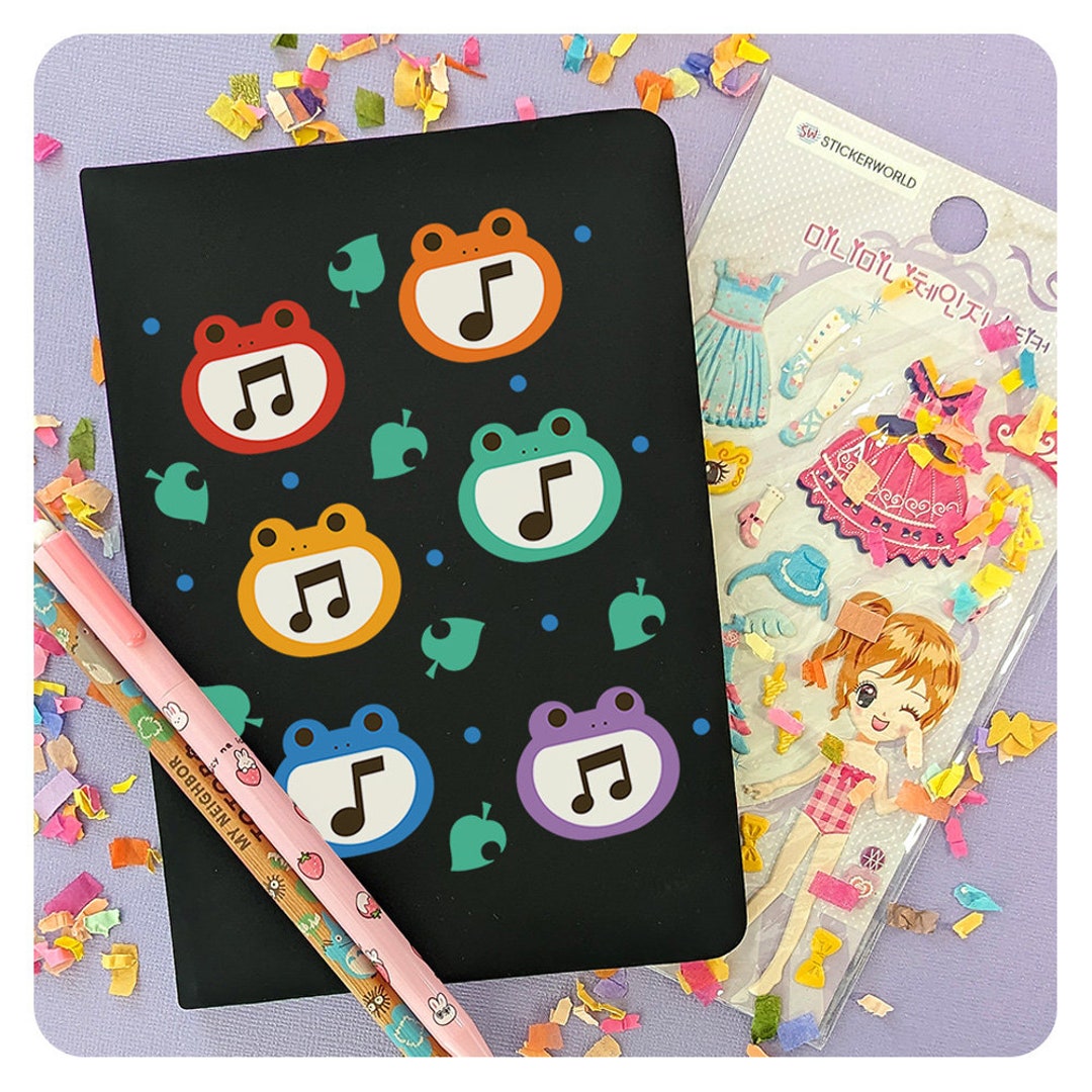 Froggy Music Notes Journal, Kawaii Lined Notebook, Japanese Video Game ...