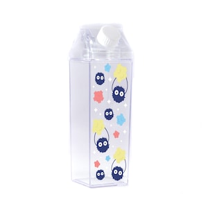 Soot Sprites Water Bottle, Kawaii Water Bottle, 16.9 Oz Bottle, Yellow ...
