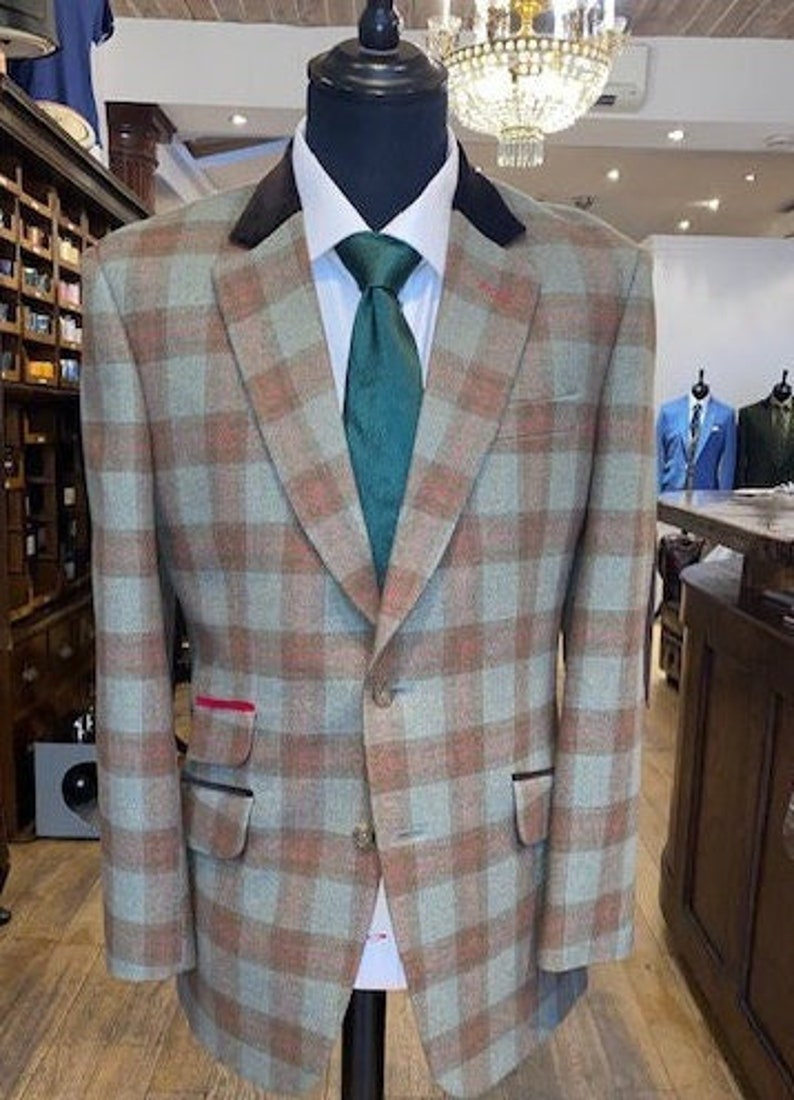 Bespoke Tweed Single Breasted Two Button Jacket - Etsy