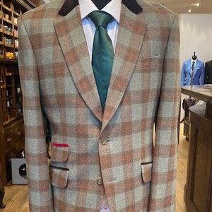 Bespoke Tweed Single Breasted Two Button Jacket - Etsy