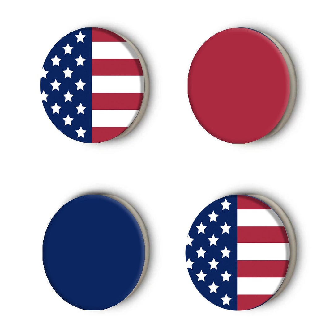 AMERICAN FLAG Patriotic Dance and Race Magnets, Dance Magnets, Bib ...