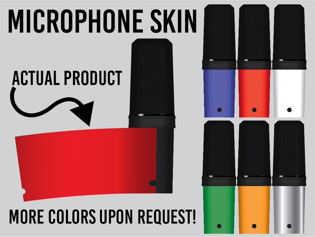 Microphone Wrap \ Skin - Etsy