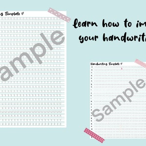 Handwriting Practice Sheets | Digital Downloads, Aesthetic Handwriting ...