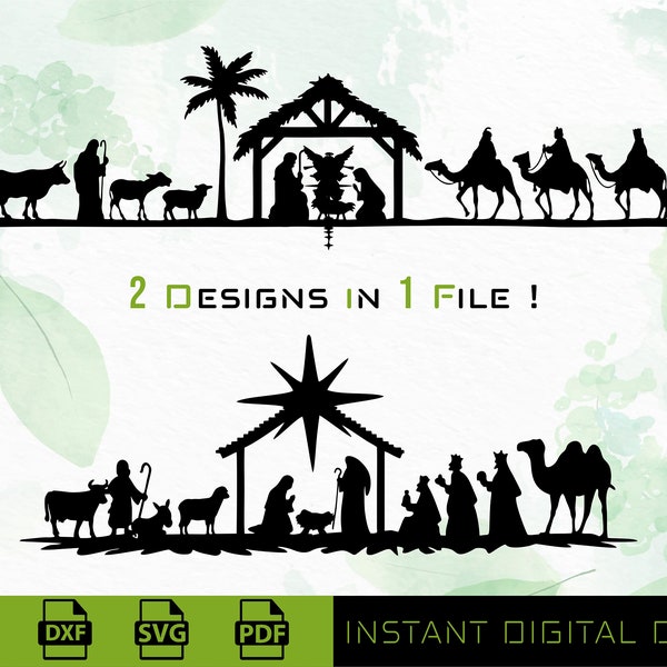 Nativity Vector - Etsy