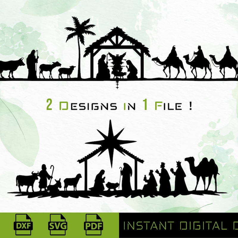 Nativity Vector - Etsy