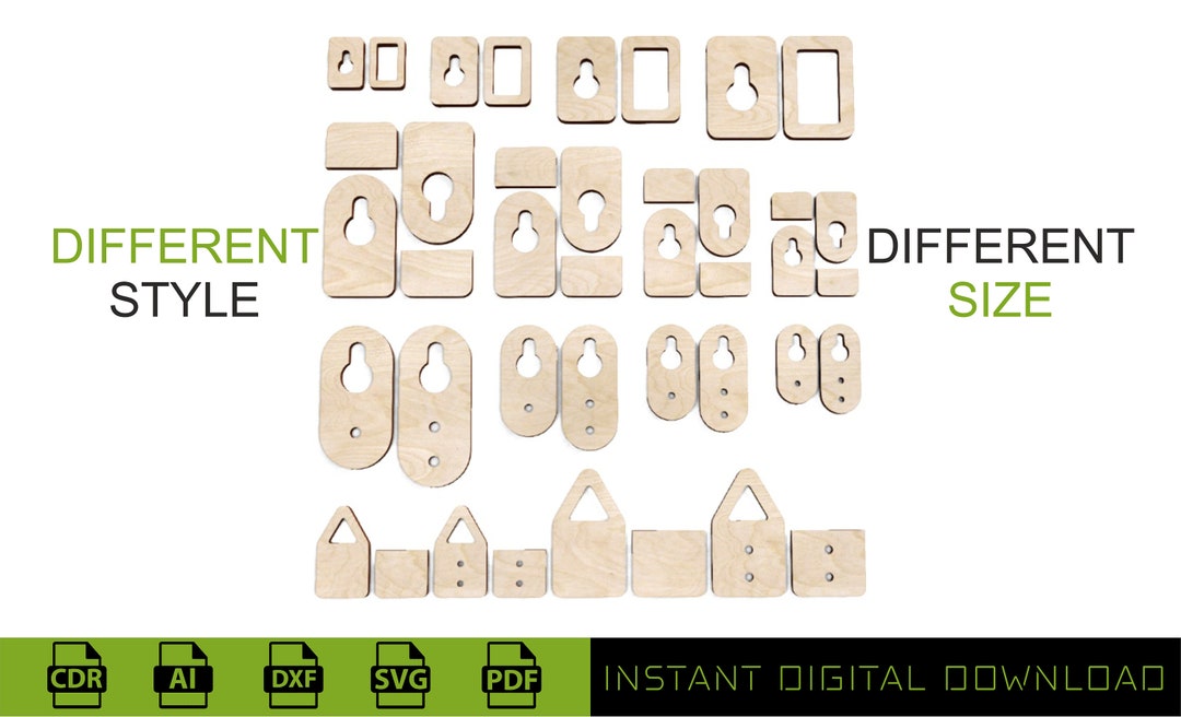 Photo Hanger SVG, Laser Cut Sawtooth Hanger Files (digital Instant ...