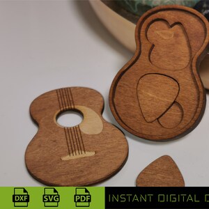 Laser Cut Guitar Pick Box - Etsy
