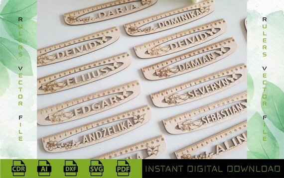 Teacher Ruler SVG Laser Cut File 8 Designs Inside - Etsy Hong Kong