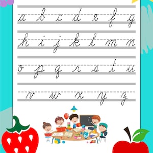 ABC & 123 Handwriting Practice Digital Worksheets - Printable Alphabet ...